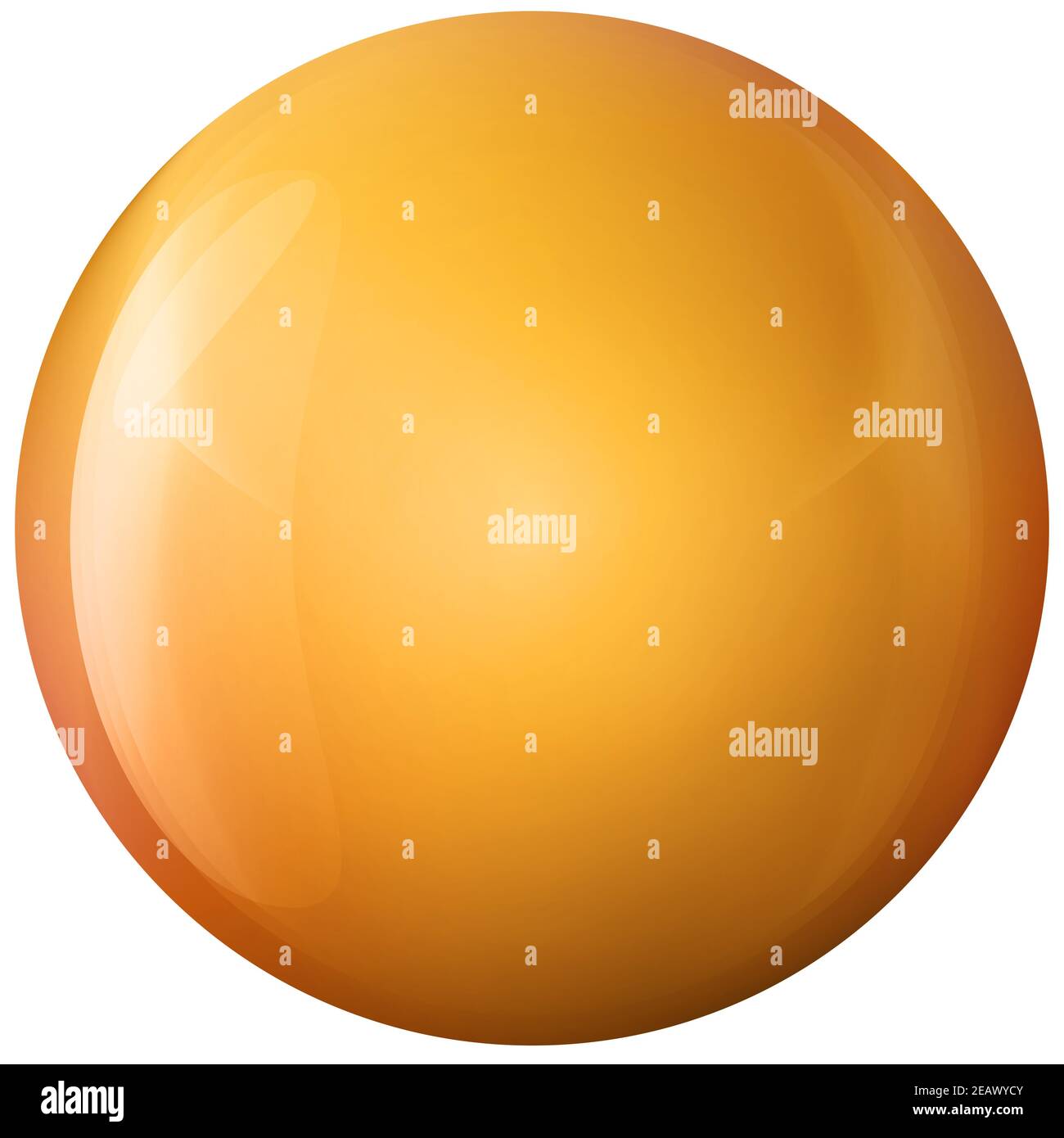 Glass golden ball or precious pearl. Glossy realistic ball, 3D abstract ...