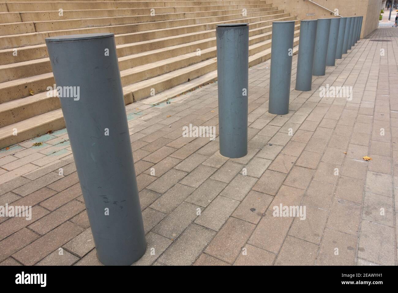 United States Federal Courthouse Austin Texas Stairs and Barriers Stock ...