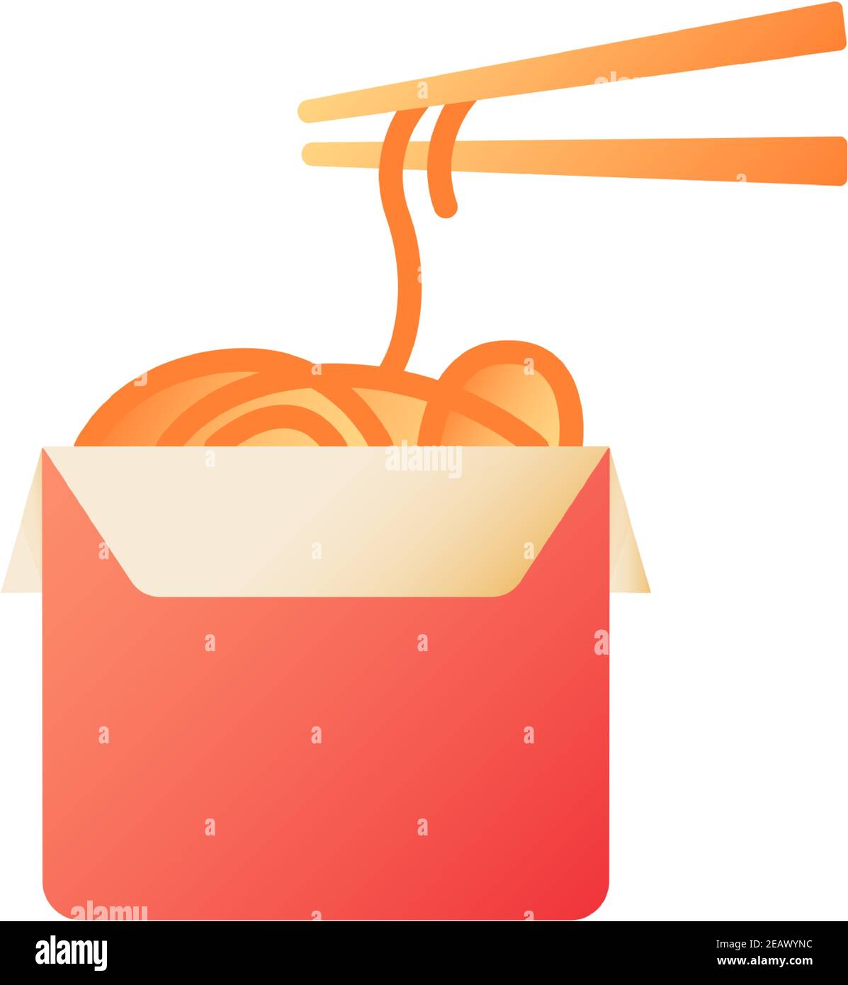 Asian food takeout vector flat color icon Stock Vector Image & Art - Alamy