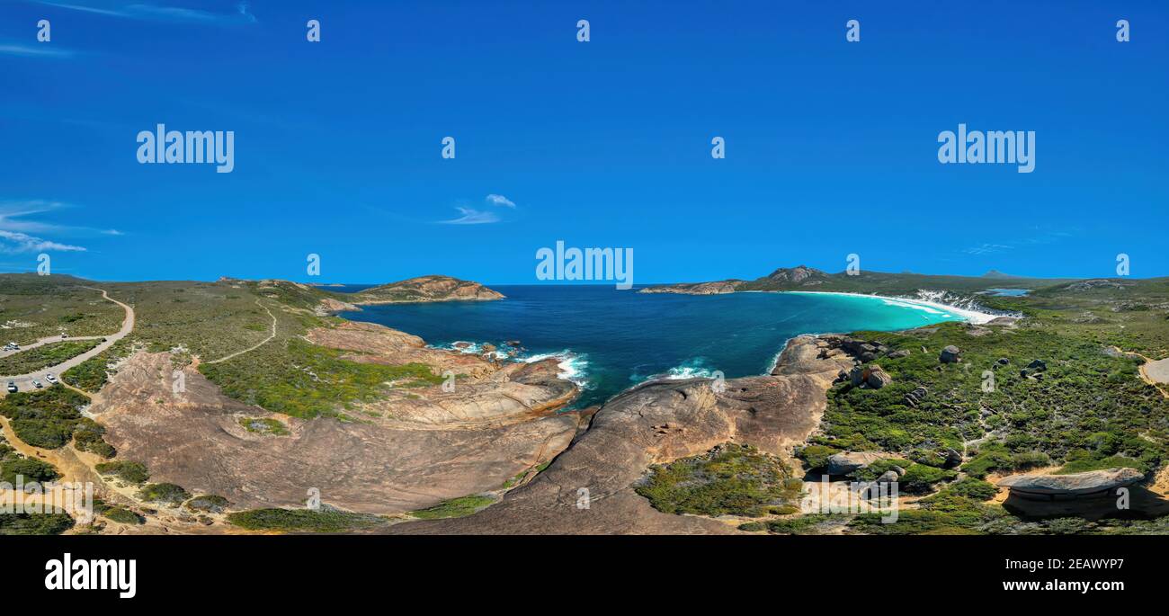 aerial view of Western Australia beautiful coast line of Esperance ...