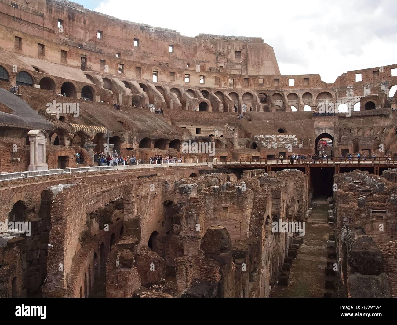Inside te famous amphitheater Colosseum in rome Stock Photo - Alamy