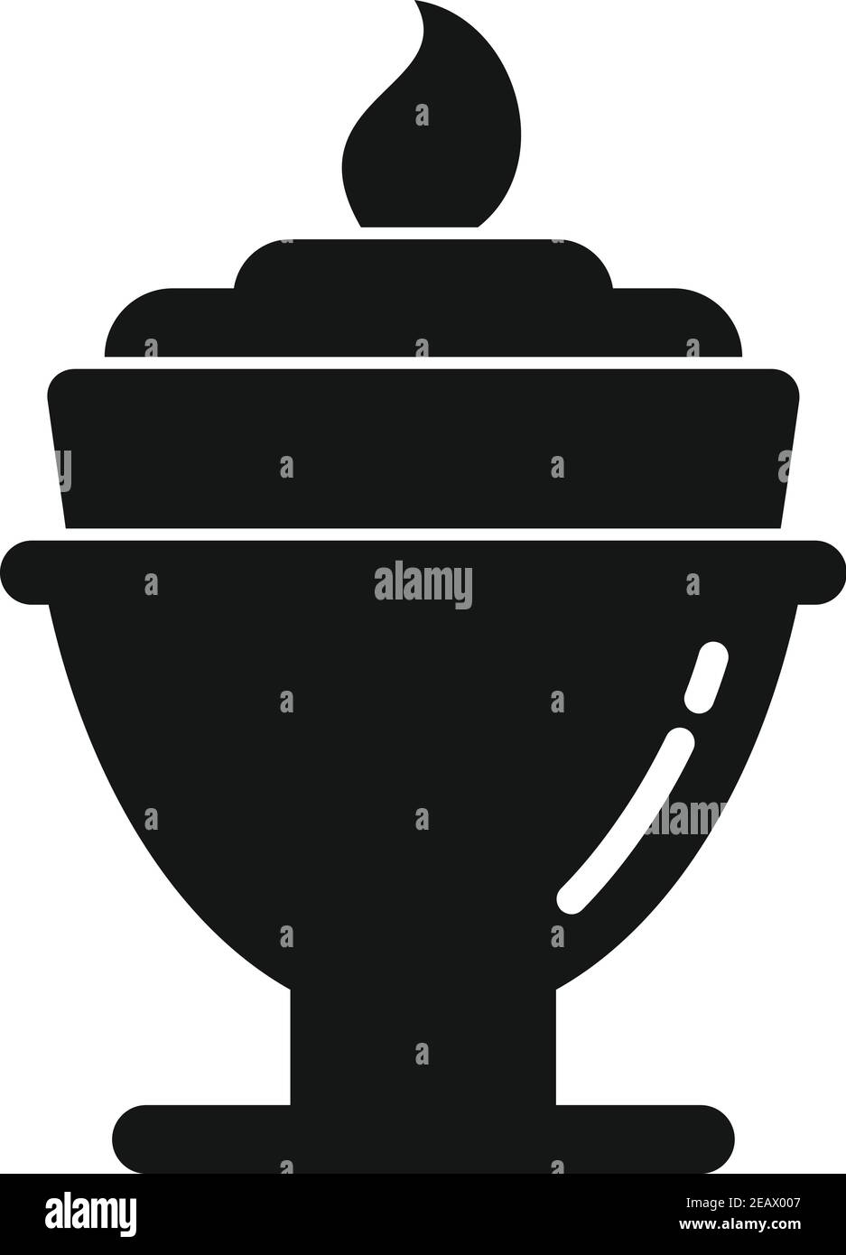 Glass cake icon, simple style Stock Vector Image & Art - Alamy