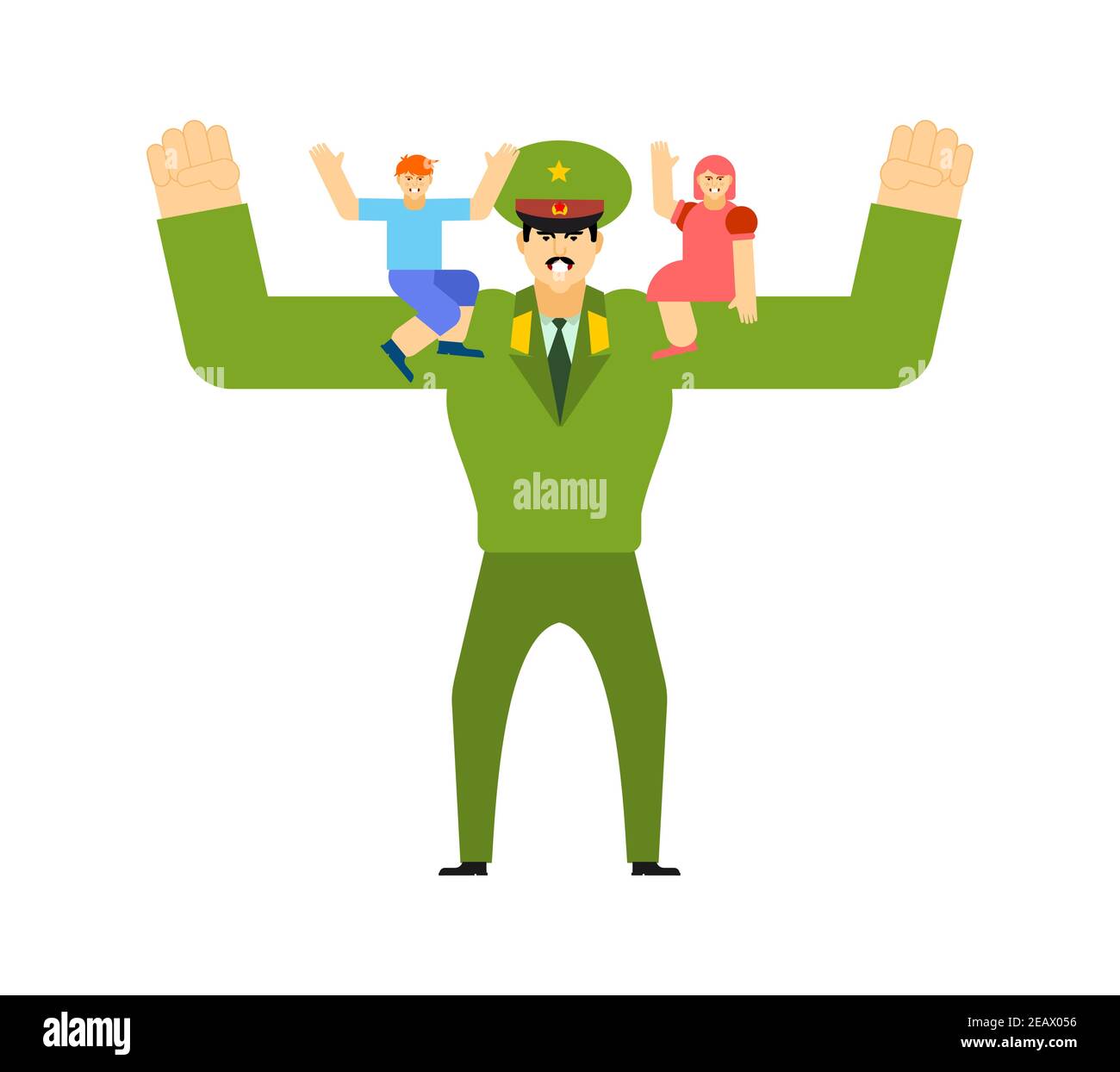 Cartoon dad father day red hi-res stock photography and images - Alamy