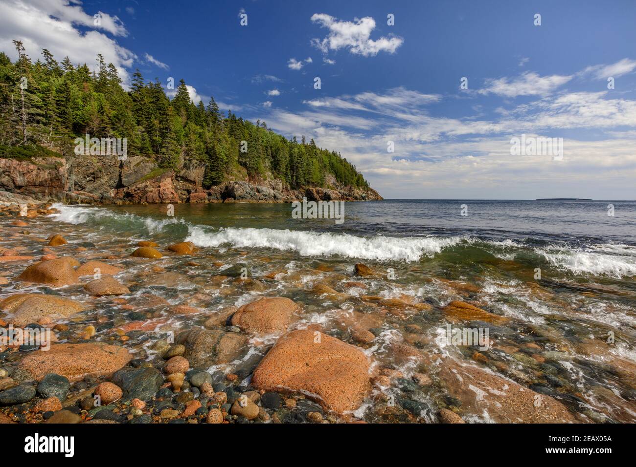 Beach rocks acadia national hi-res stock photography and images - Alamy