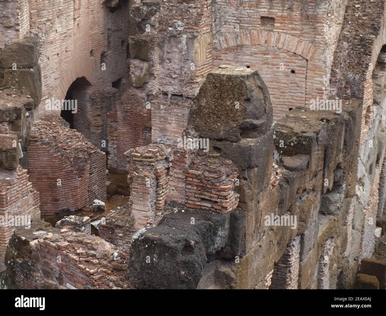 Inside te famous amphitheater Colosseum in rome Stock Photo - Alamy