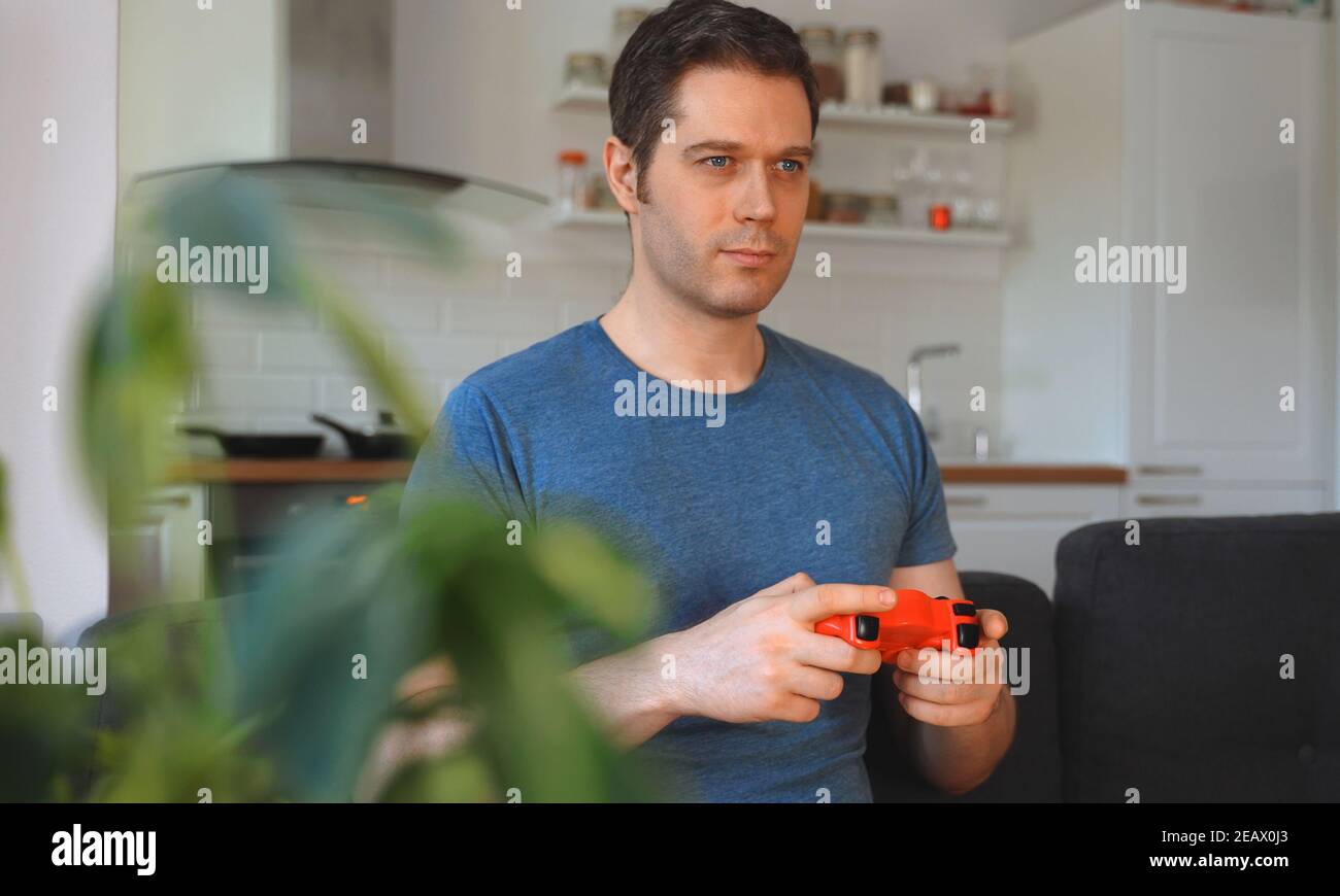 Gamer handsome hi-res stock photography and images - Alamy