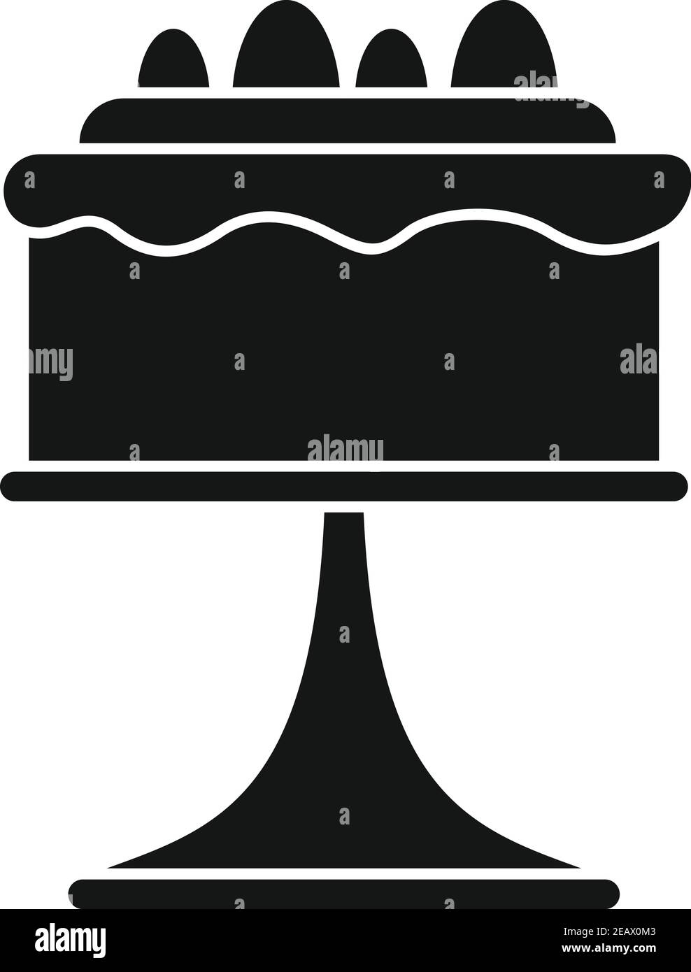 Tier wedding cake isolated Stock Vector Images - Alamy