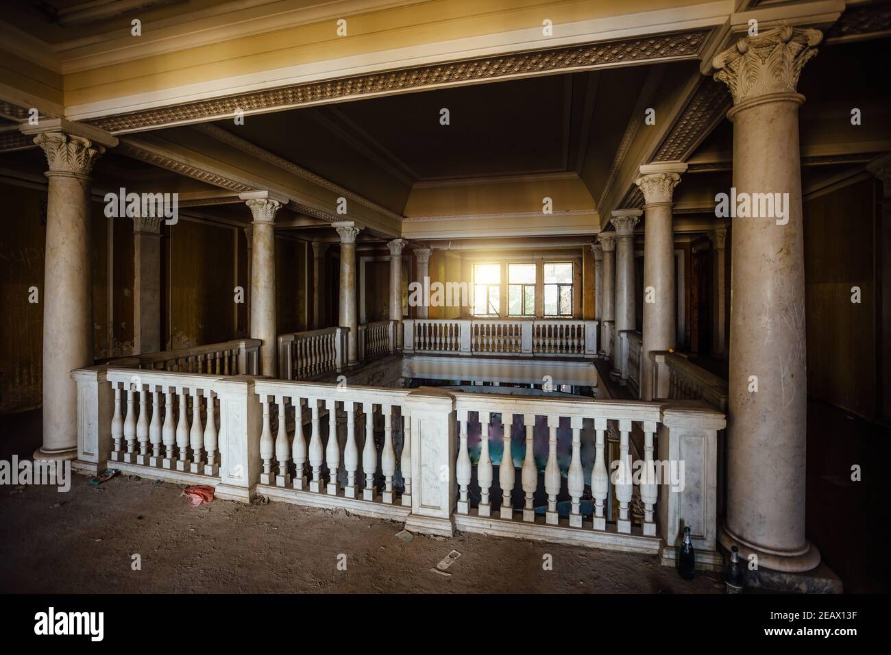 Old abandoned hall with columns in Abkhazia, Georgia Stock Photo - Alamy