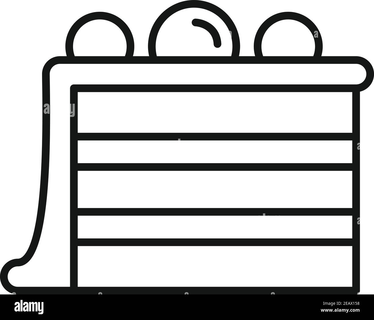 Piece of cherry cream pie Black and White Stock Photos & Images - Alamy