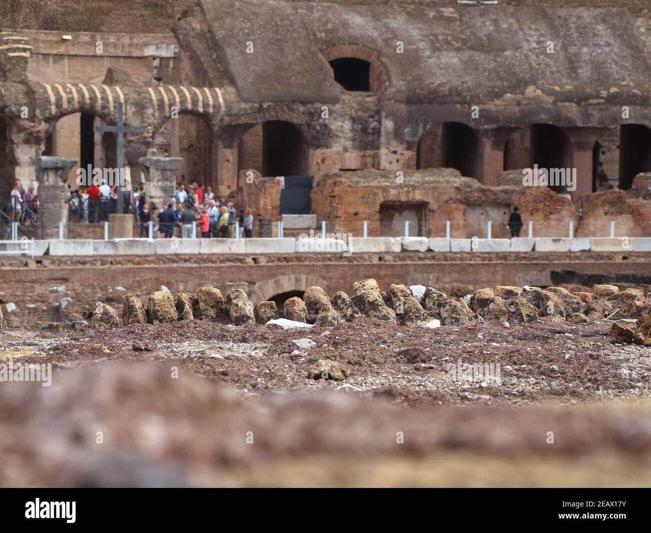Inside te famous amphitheater Colosseum in rome Stock Photo - Alamy