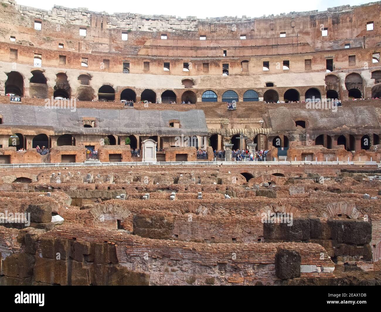 Inside te famous amphitheater Colosseum in rome Stock Photo - Alamy