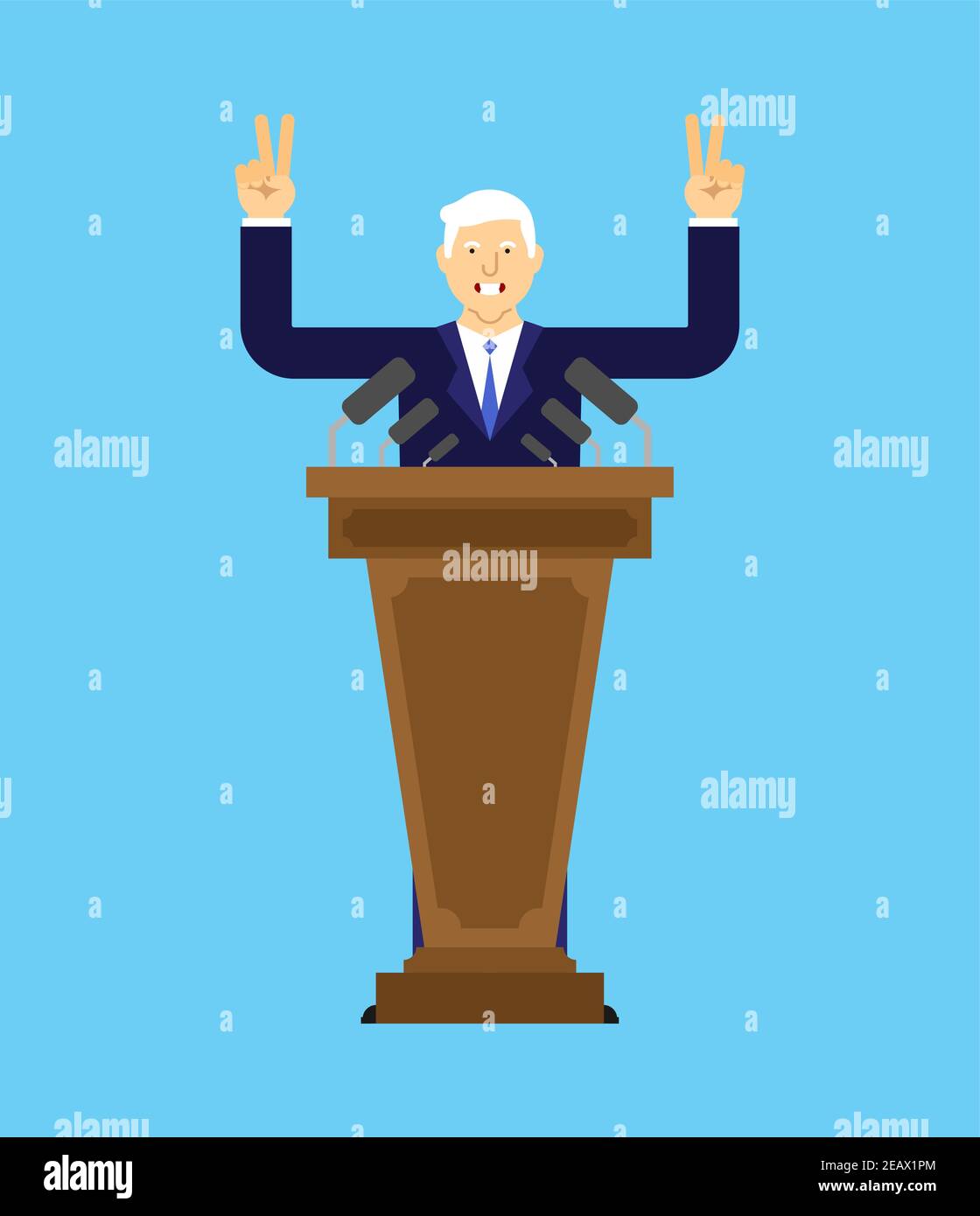 Elderly public speaker Stock Vector Images - Alamy