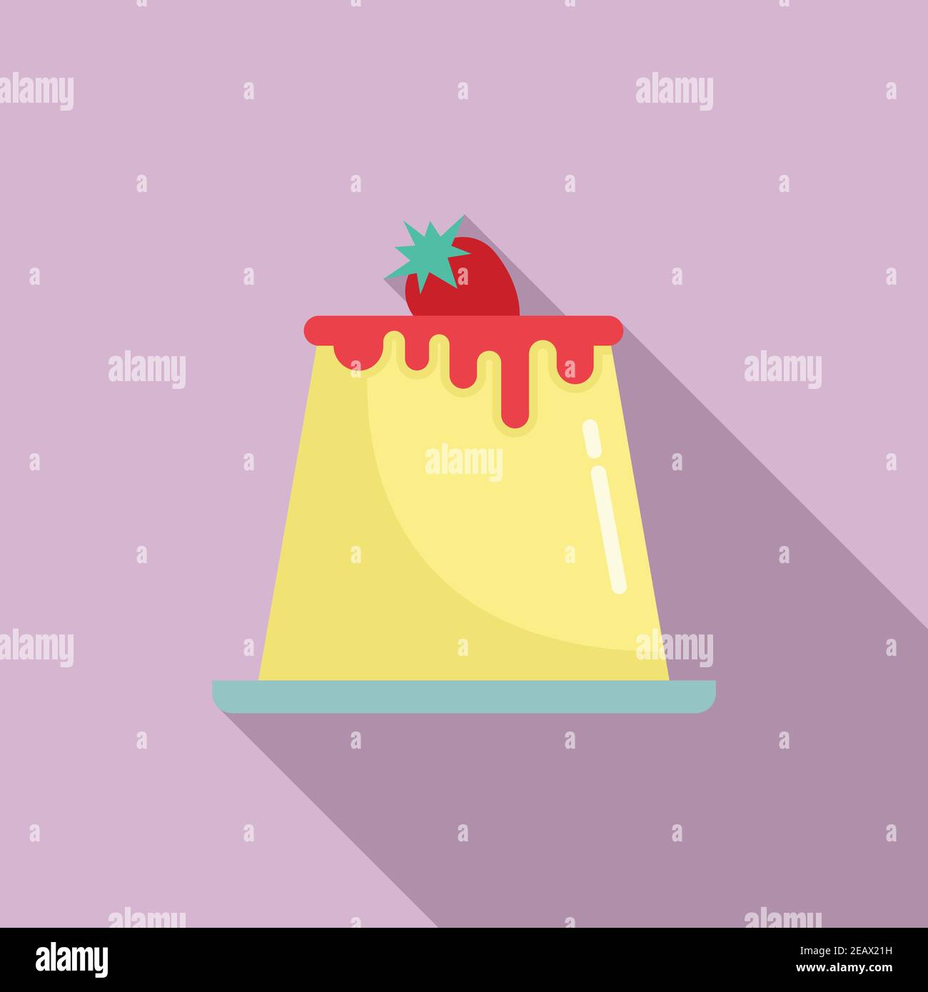 Cheesecake icon, flat style Stock Vector Image & Art - Alamy