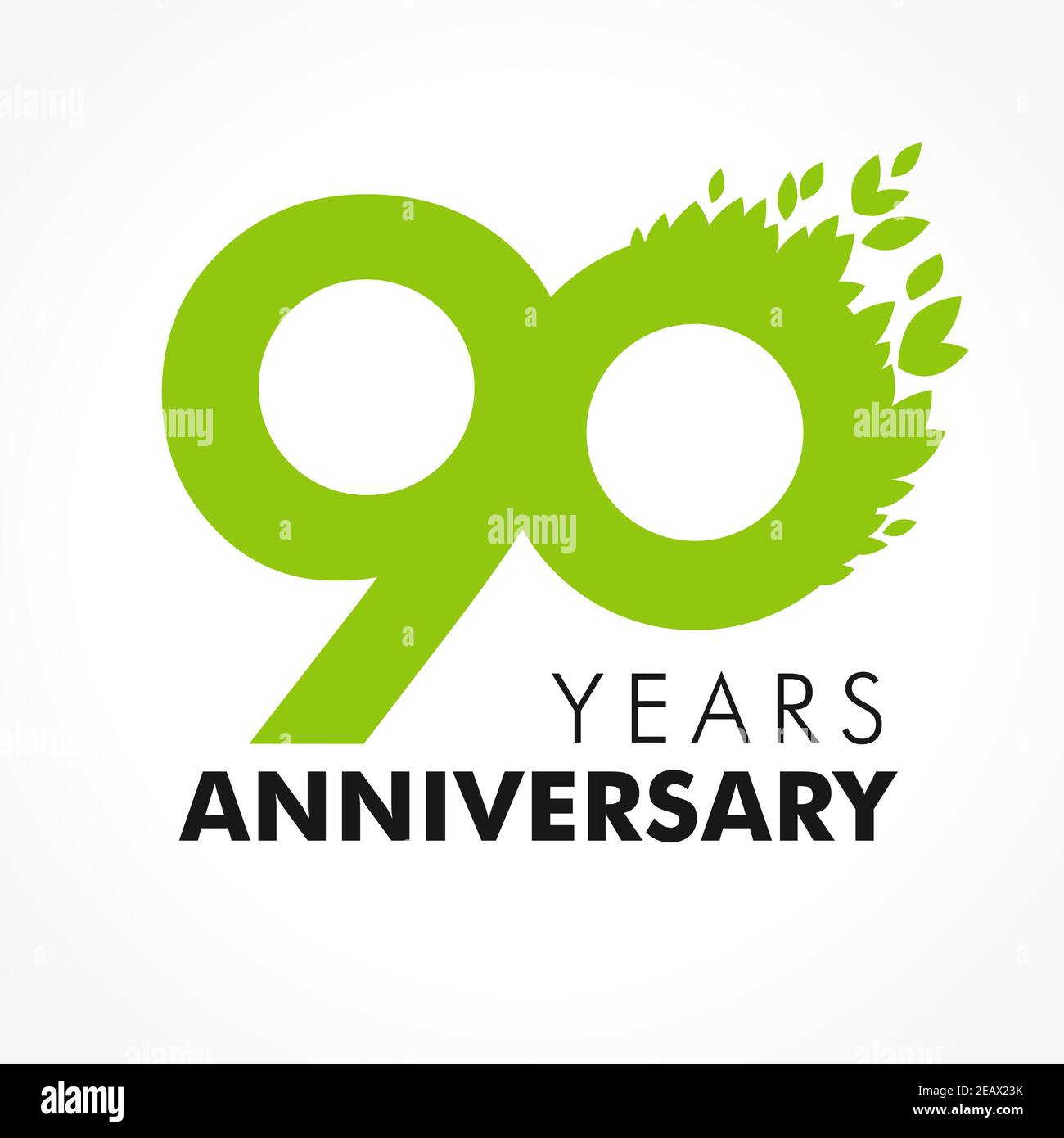 90 th anniversary numbers. 90 years old logotype. Age congrats ...