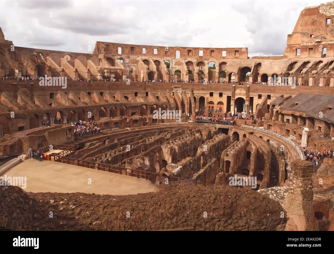Inside te famous amphitheater Colosseum in rome Stock Photo - Alamy