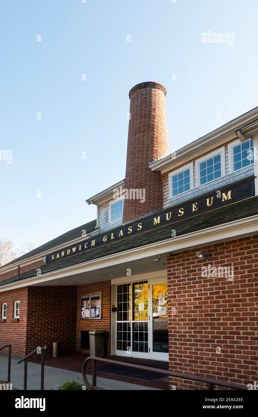 Sandwich Glass Museum in Sandwich Cape Cod Massachusetts Stock Photo ...