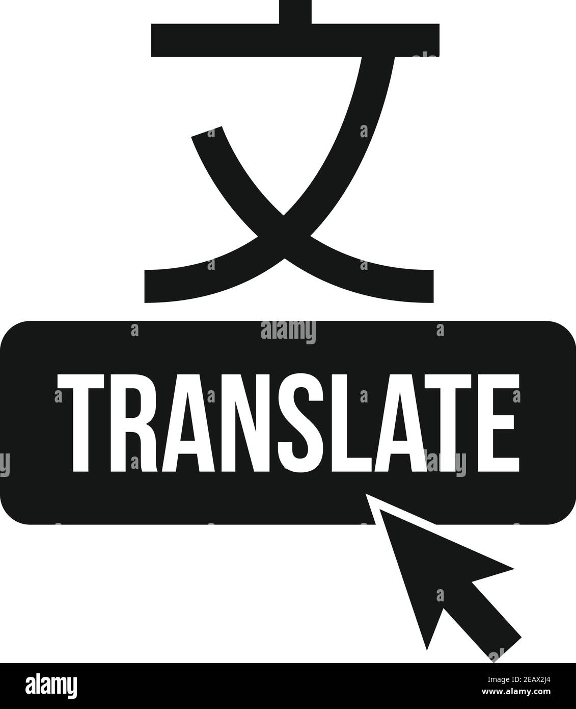 Online translate icon outline Cut Out Stock Images & Pictures - Alamy