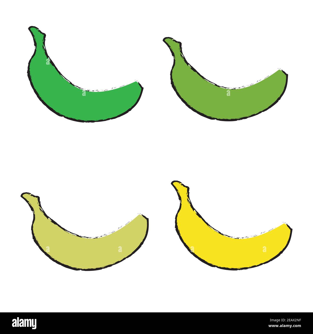 Food art banana Stock Vector Images - Alamy