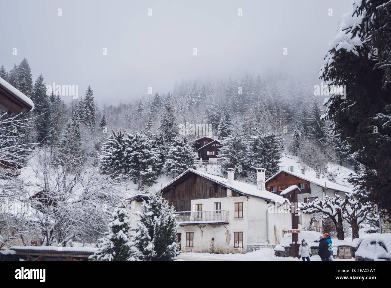 Les Contamines-Montjoie, French Alps Stock Photo - Alamy