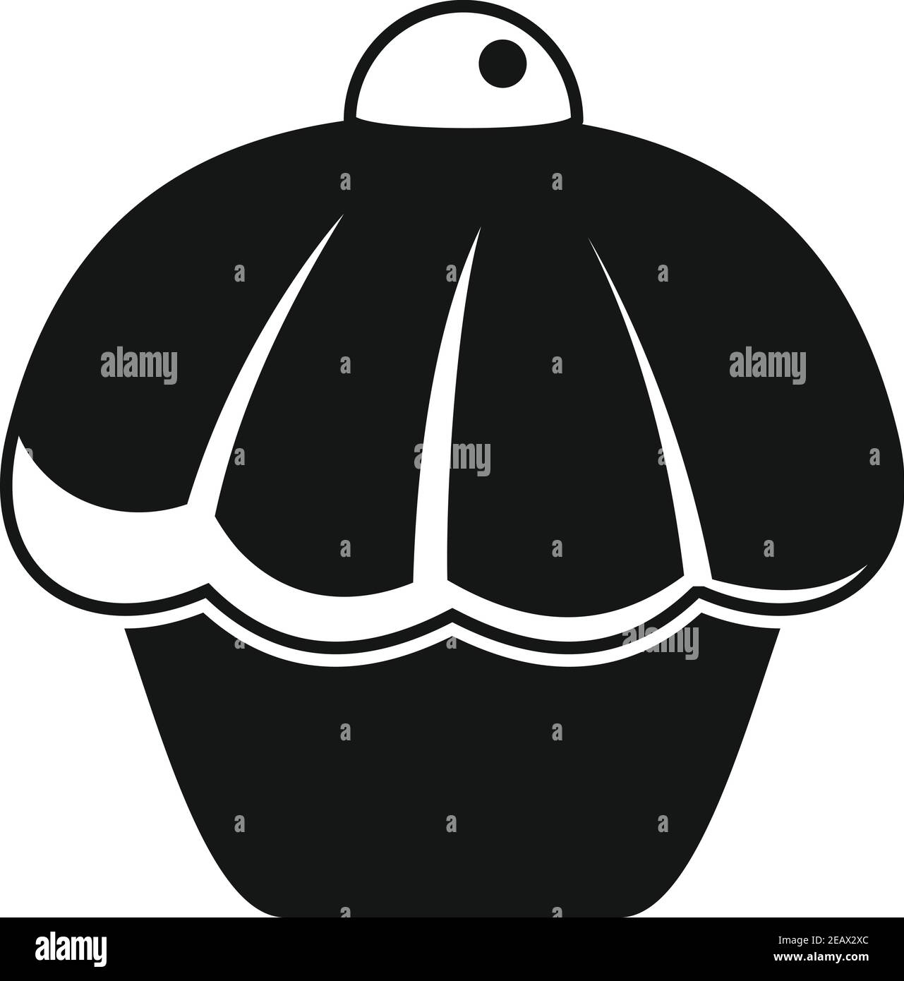 Chocolate cupcake icon, simple style Stock Vector Image & Art - Alamy