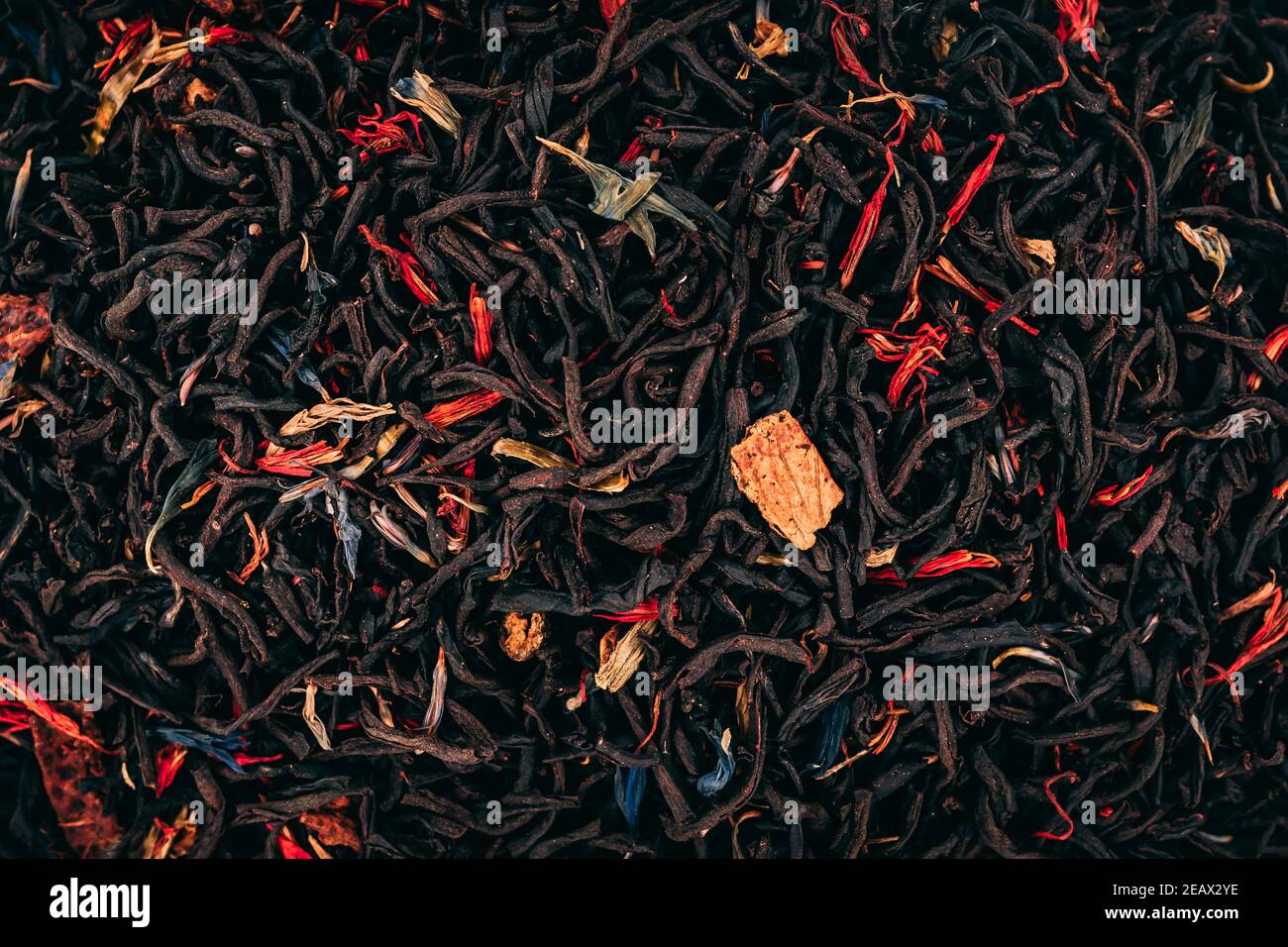 Closeup shot of dried black tea for background or wallpaper Stock Photo ...