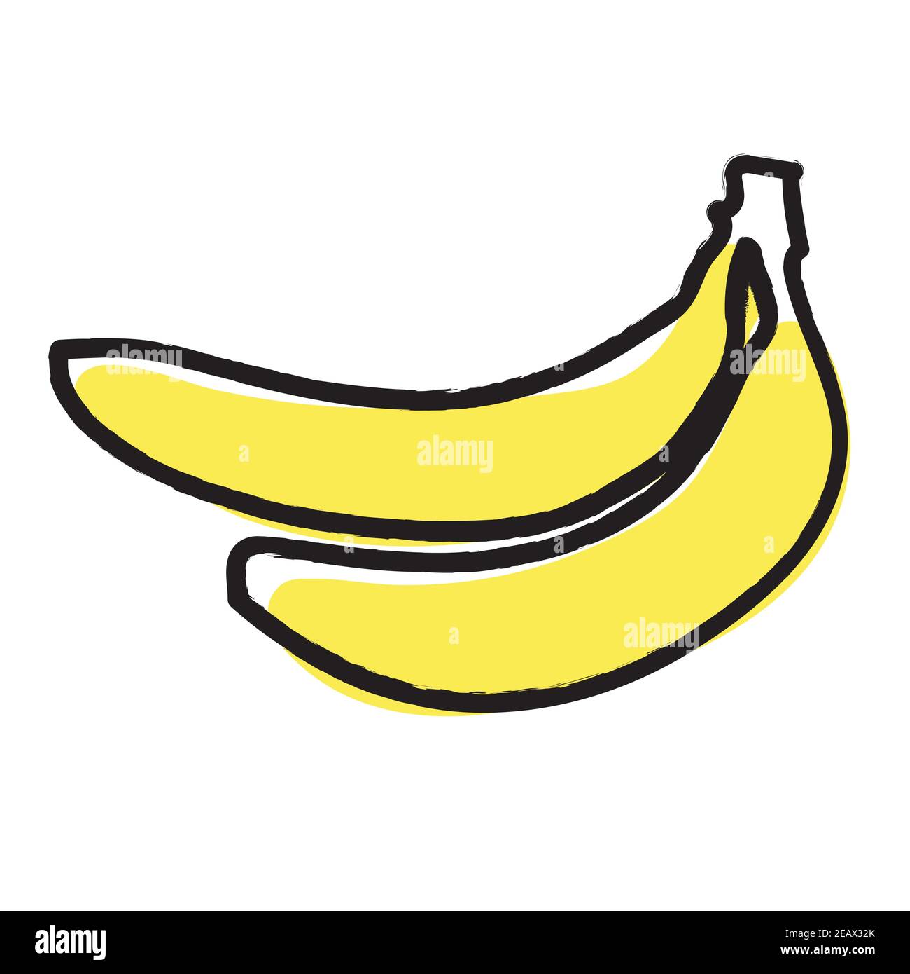 Food art banana Stock Vector Images - Alamy