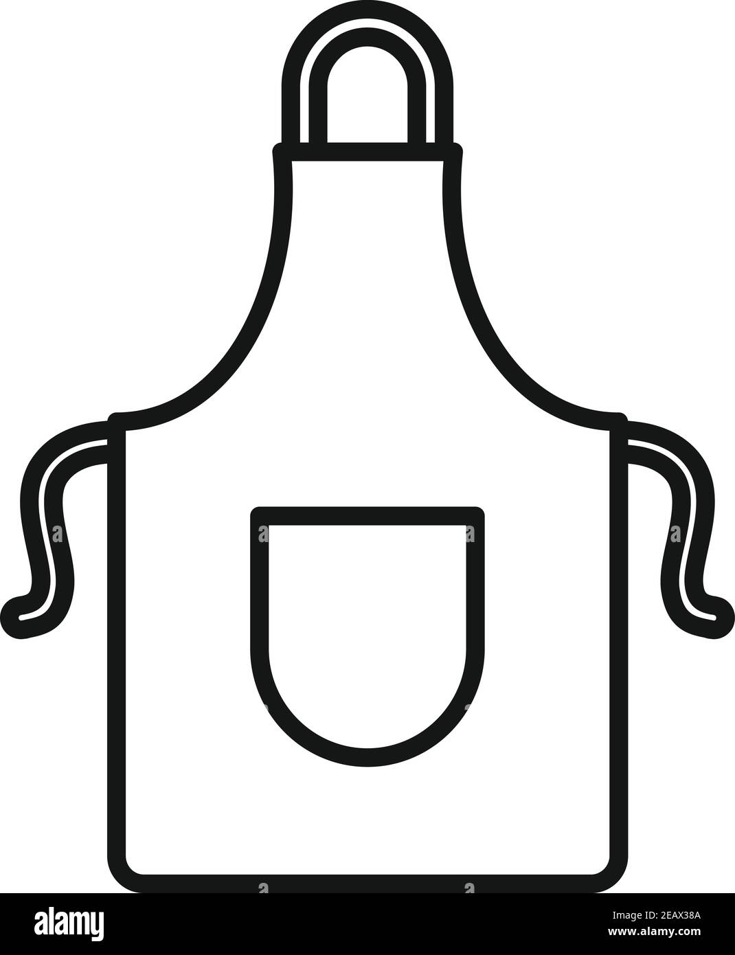 Kitchen apron icon, outline style Stock Vector Image & Art - Alamy