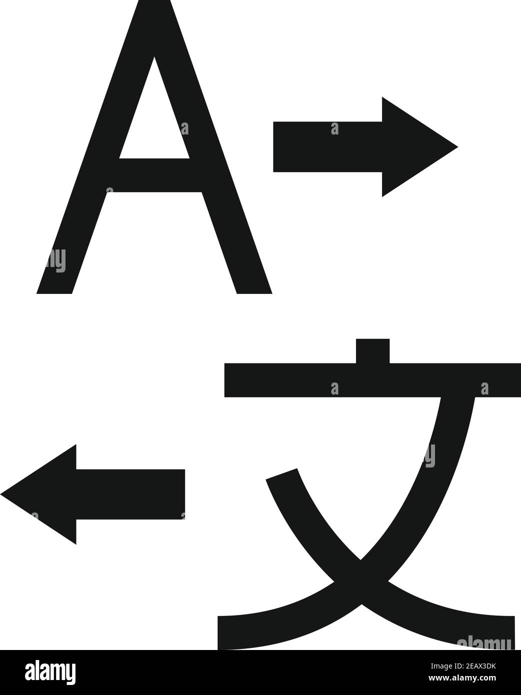 Translator interpreter vector icon Black and White Stock Photos ...