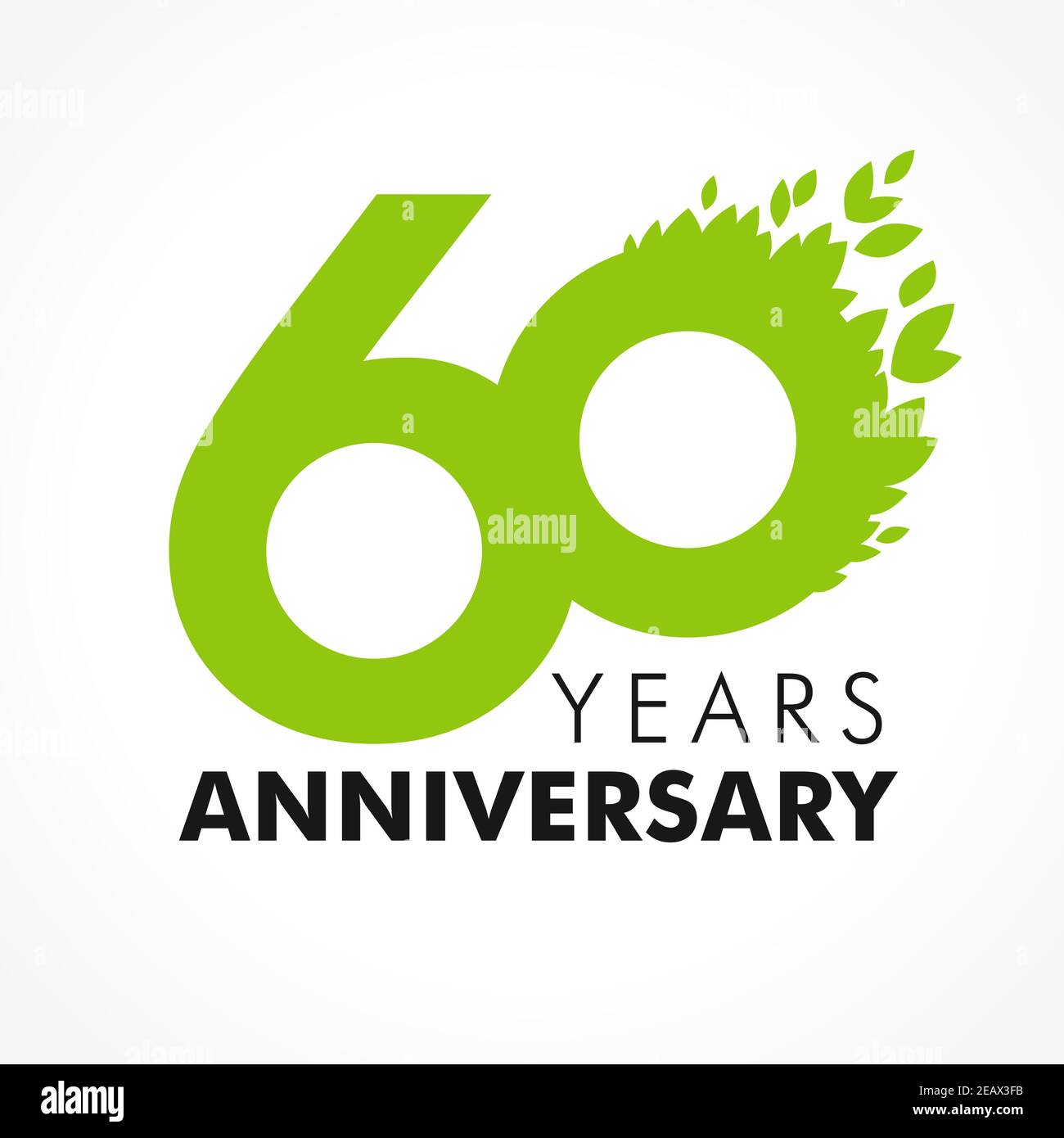 60 th anniversary numbers. 60 years old logotype. Age congrats ...