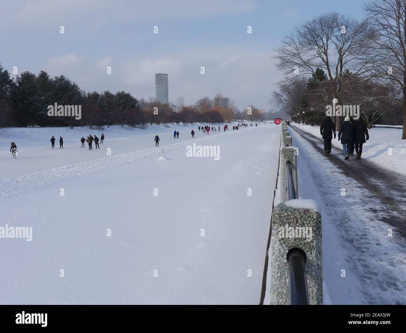 Skaters ( and walkers) on (and by) the world's longest rink enjoying ...