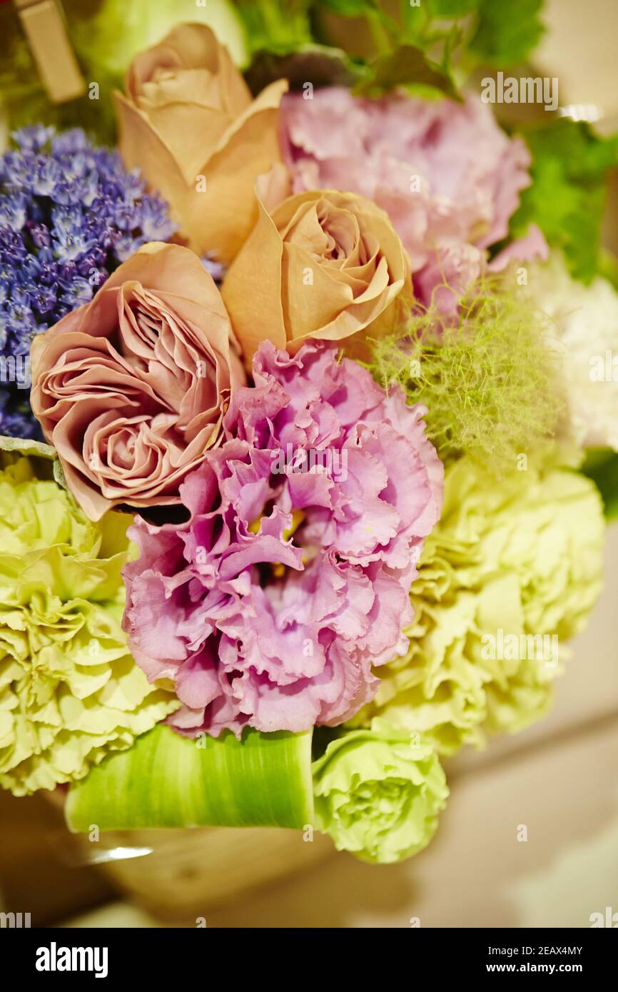 Vertical shot of a vibrant composition of beautiful flower Stock Photo ...