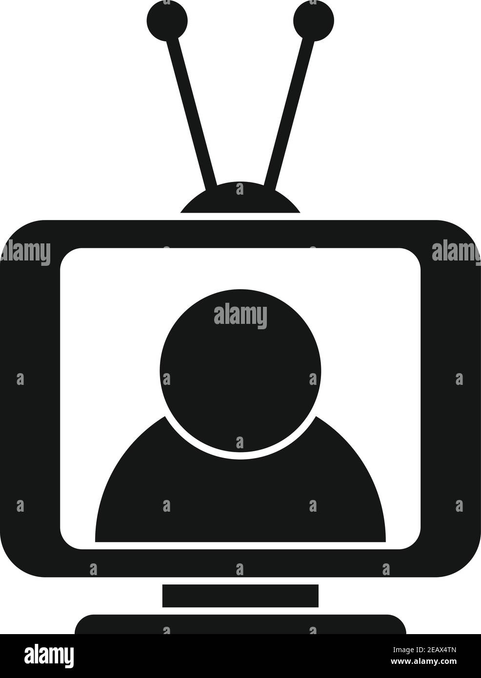 Speaker tv set icon, simple style Stock Vector Image & Art - Alamy