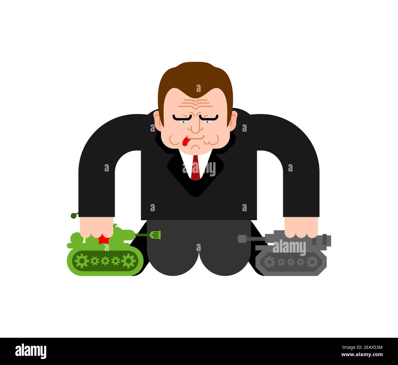 Young boss and father Stock Vector Images - Alamy