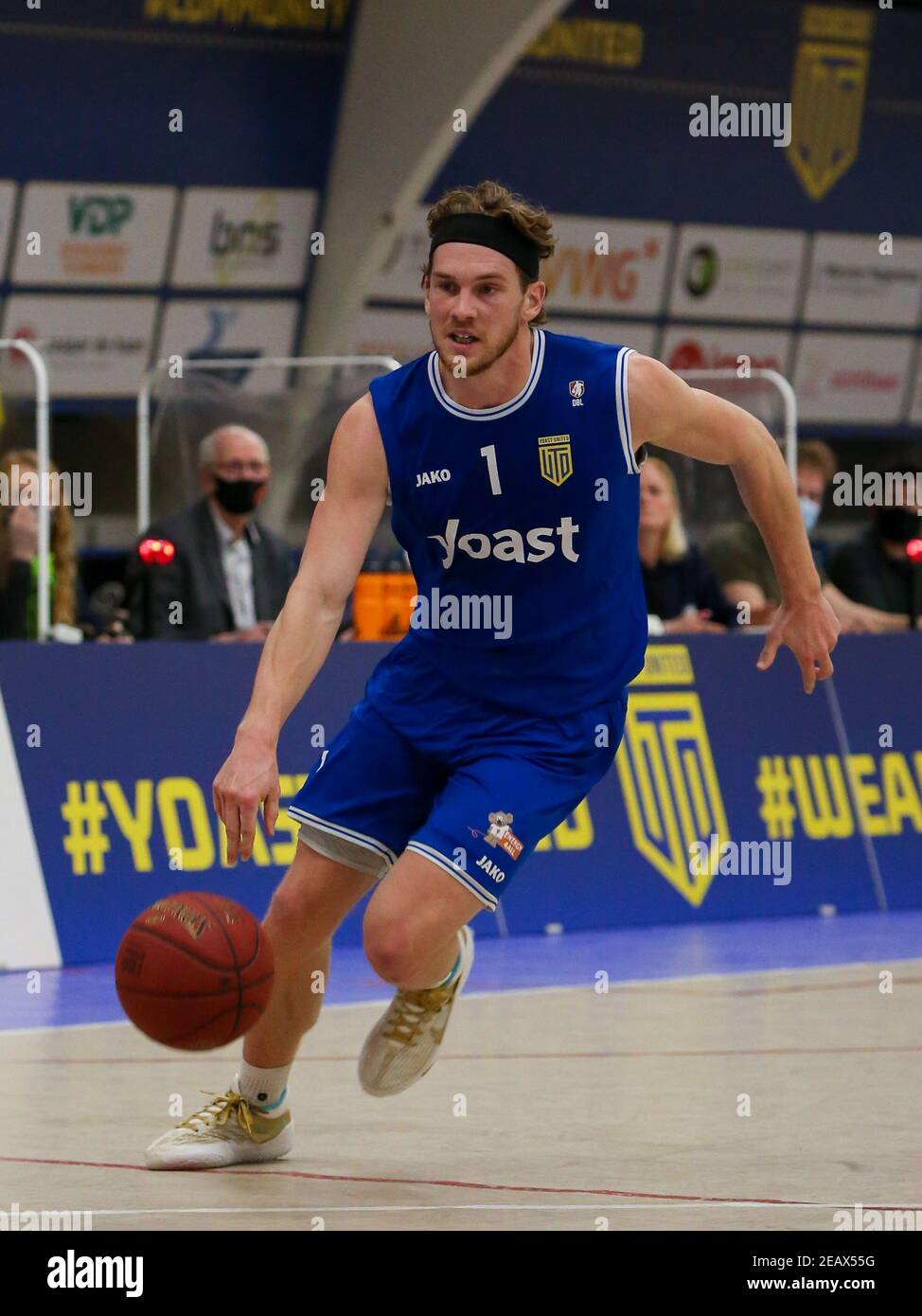 BRUGES, BELGIUM - FEBRUARY 10: Austin Luke of Yoast United during the ...