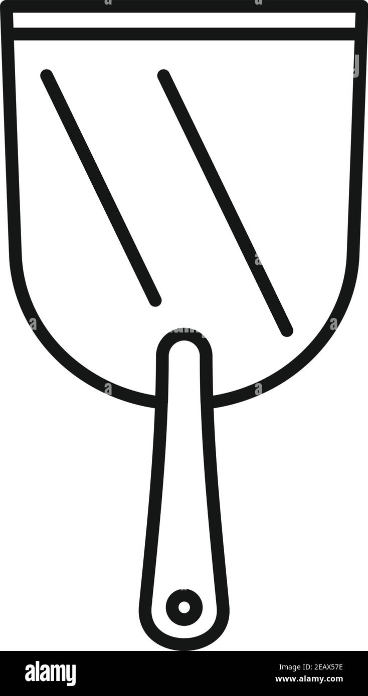 Putty knife plastering spatula Black and White Stock Photos & Images ...