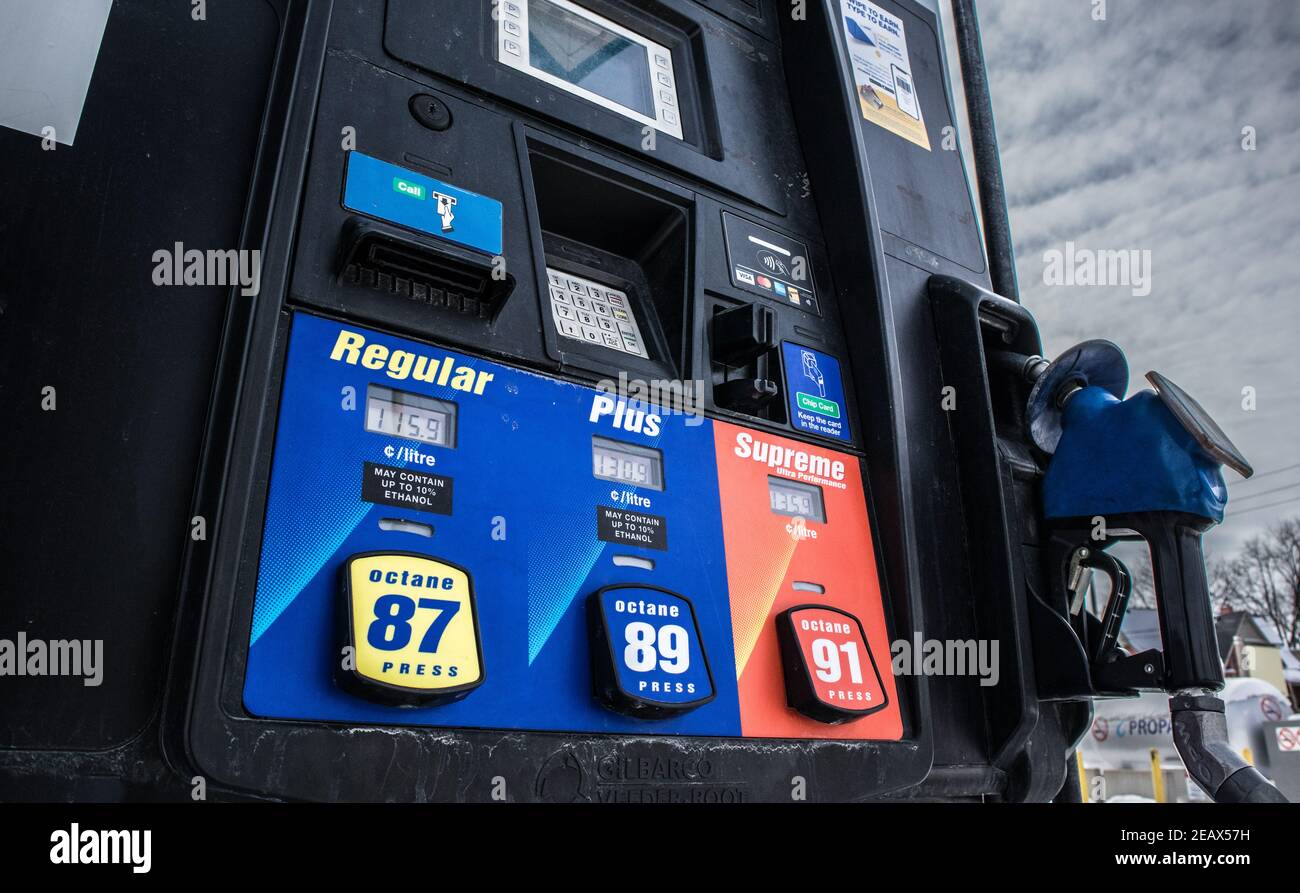 Gas pumps, closer look Stock Photo - Alamy