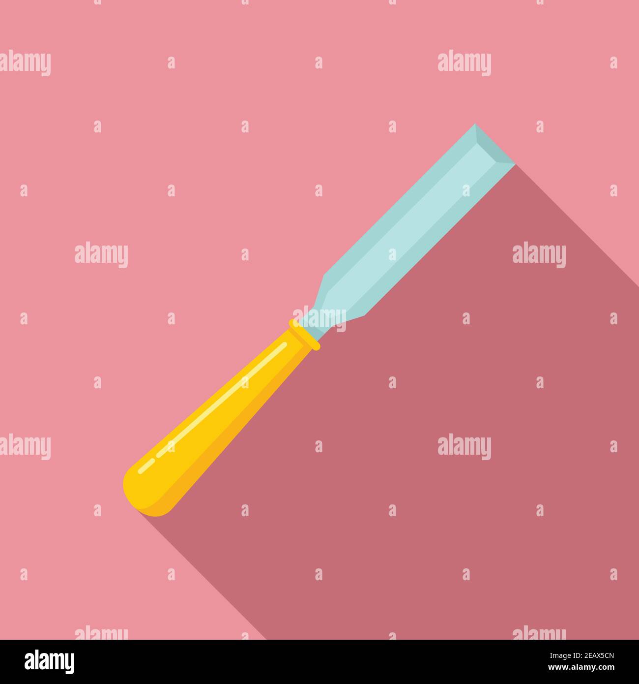 Chisel iron icon, flat style Stock Vector Image & Art - Alamy