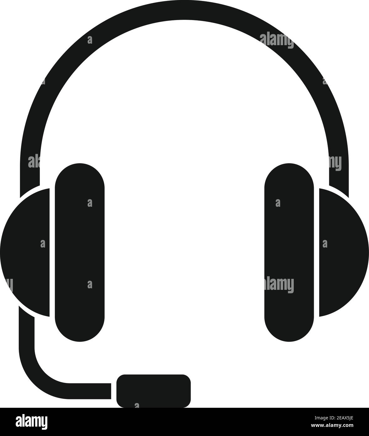 Headset icon, simple style Stock Vector Image & Art - Alamy