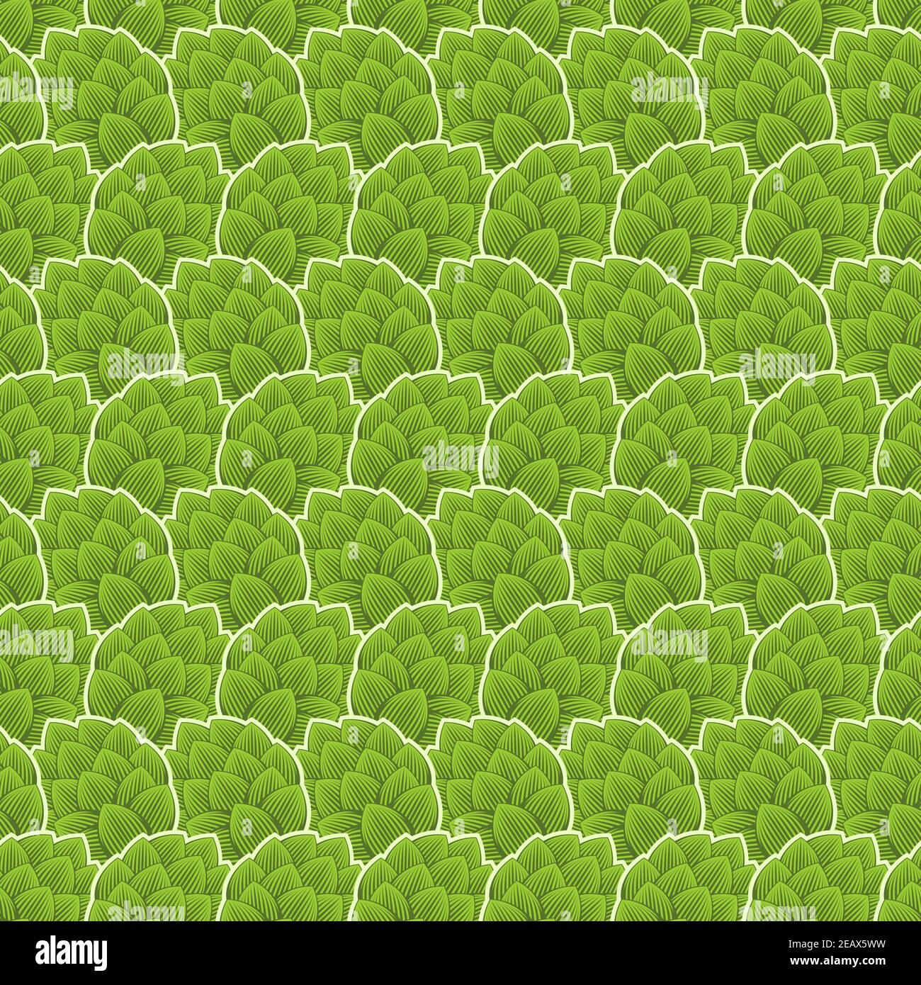 Hop Beer pattern seamless. Hops seed background. vector texture Stock ...
