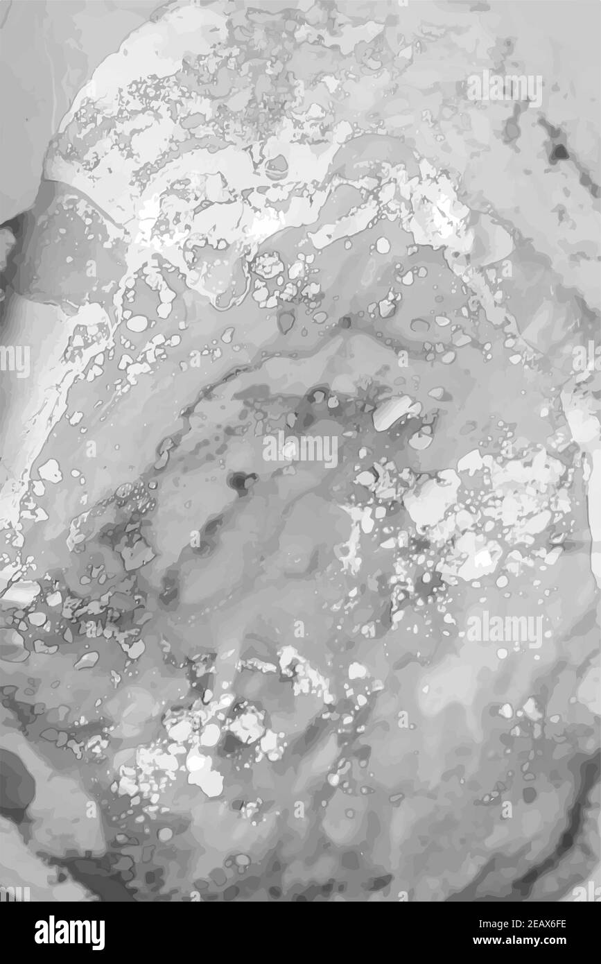 Grayscale liquid ink, detailed abstract background Stock Vector Image ...