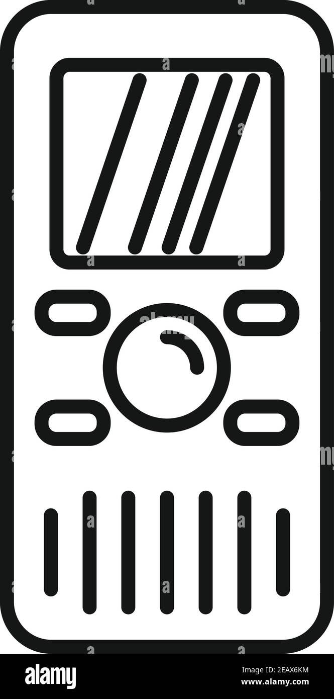Speaker report icon outline Black and White Stock Photos & Images - Alamy