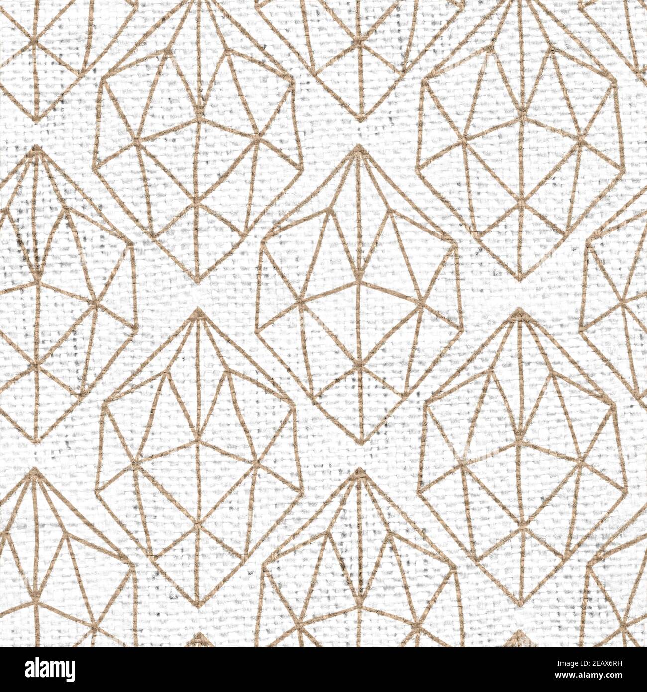 Seamless burlap with white paint pattern overlay Stock Photo - Alamy