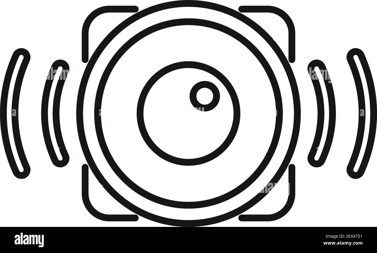 Speaker announcer icon, outline style Stock Vector Image & Art - Alamy