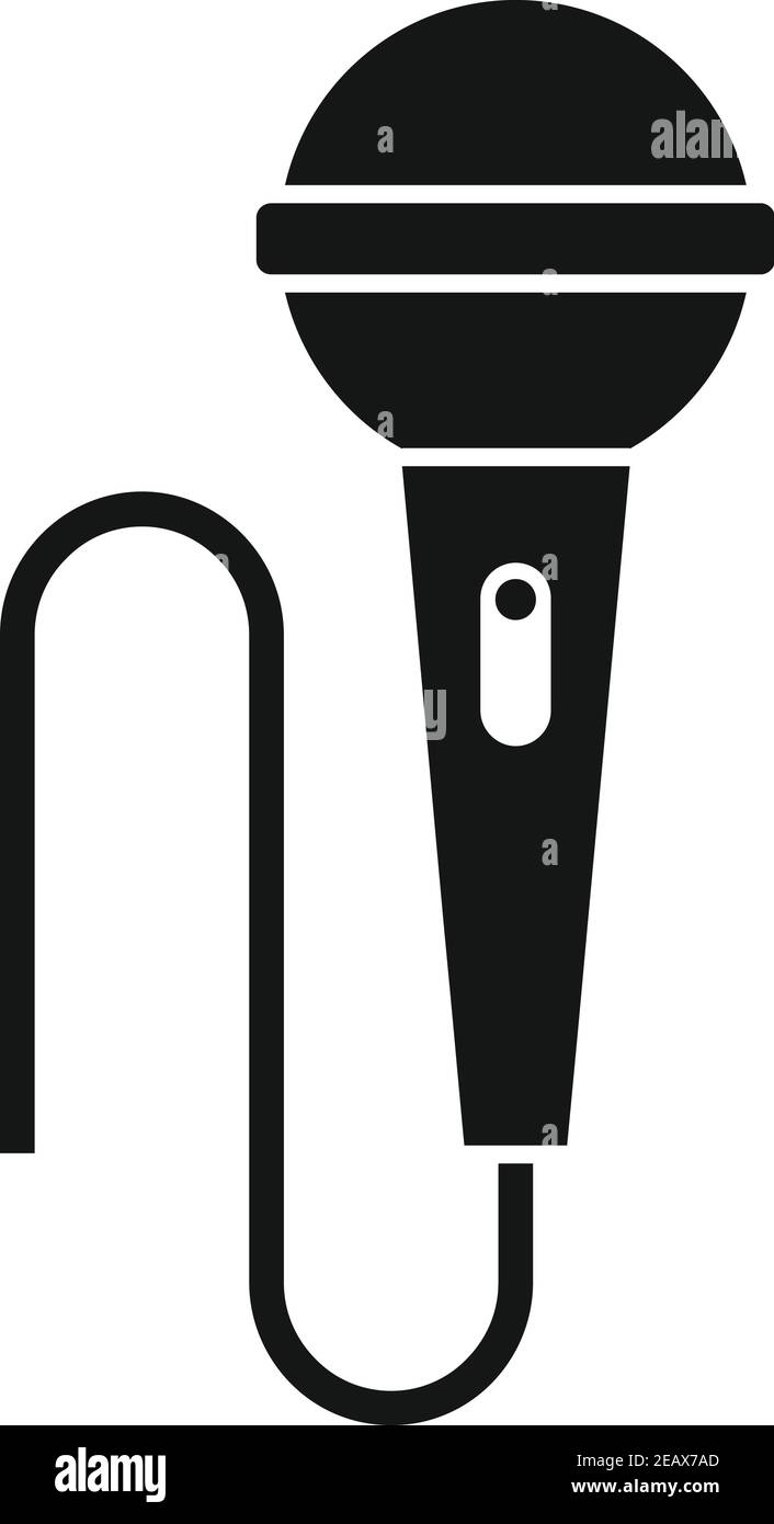 Music microphone icon, simple style Stock Vector Image & Art - Alamy
