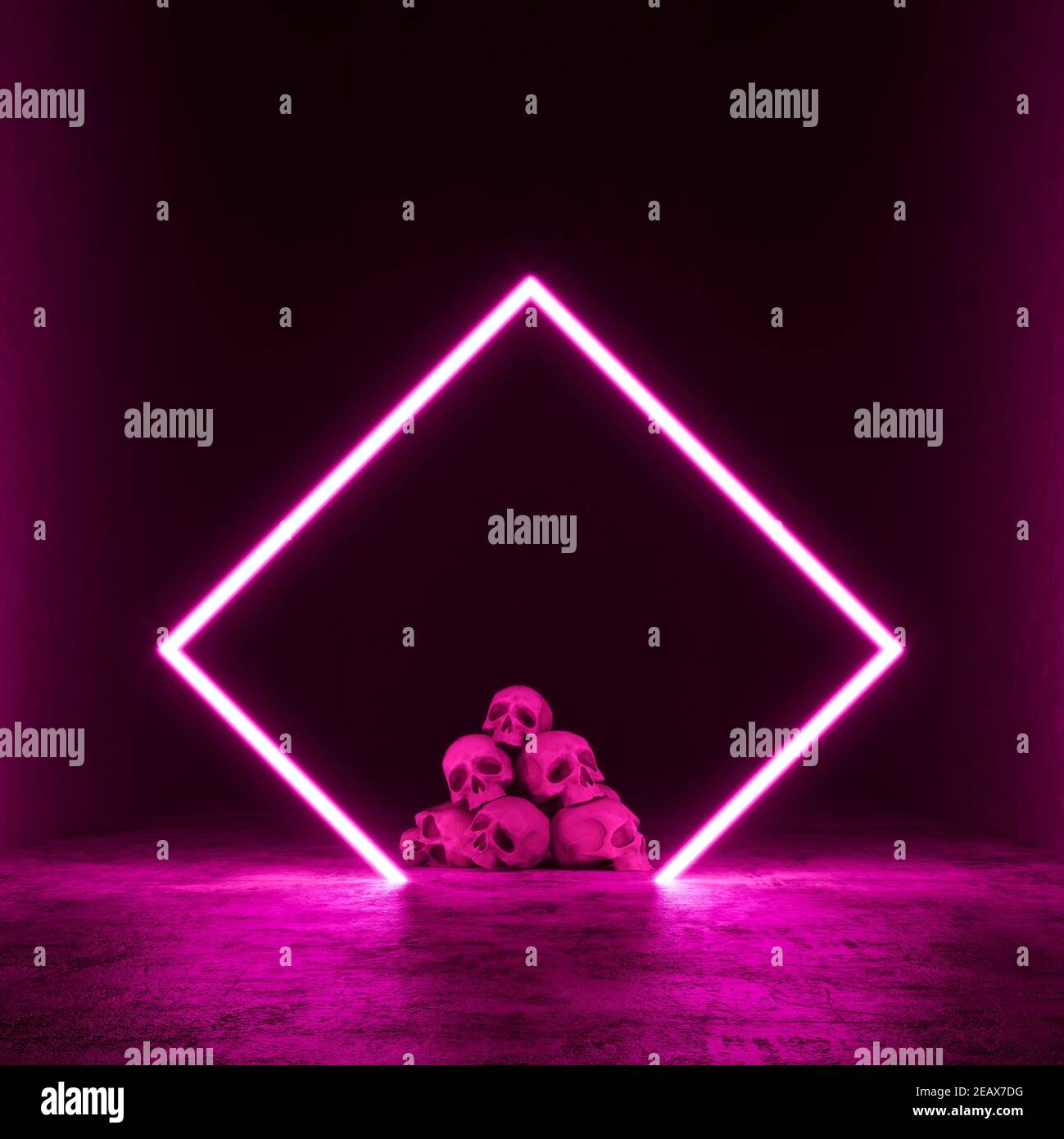 Neon death art hi-res stock photography and images - Alamy