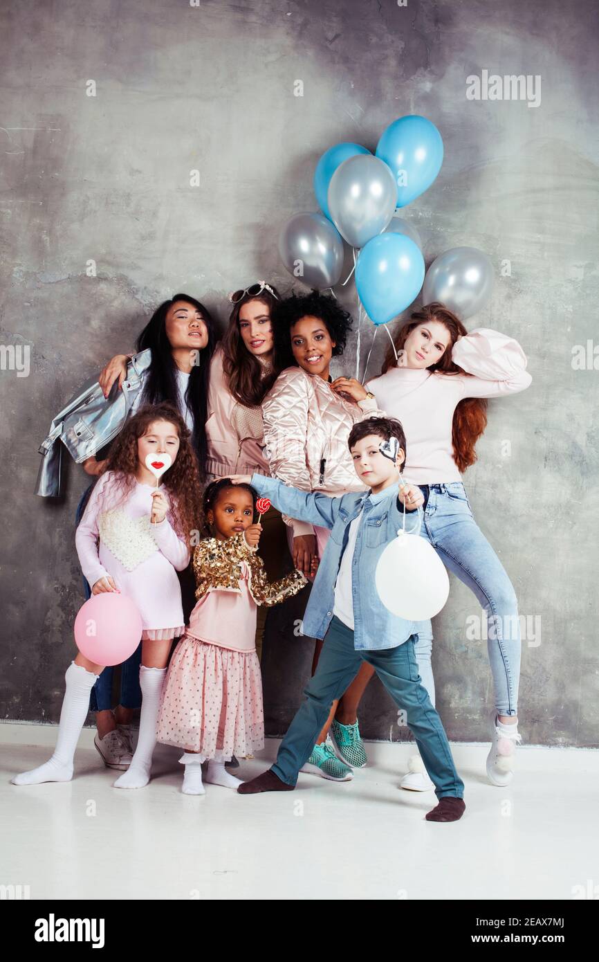 Lifestyle and people concept: young pretty diversity nations woman with ...