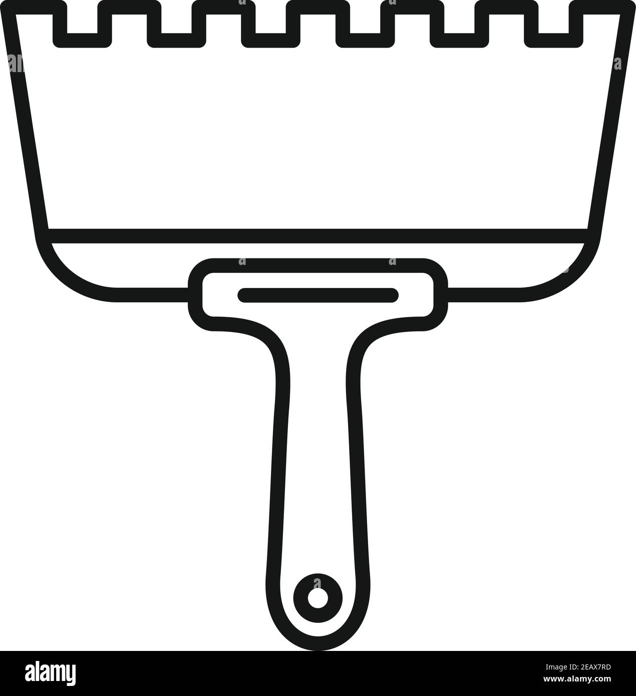 Putty knife icon black Cut Out Stock Images & Pictures - Alamy