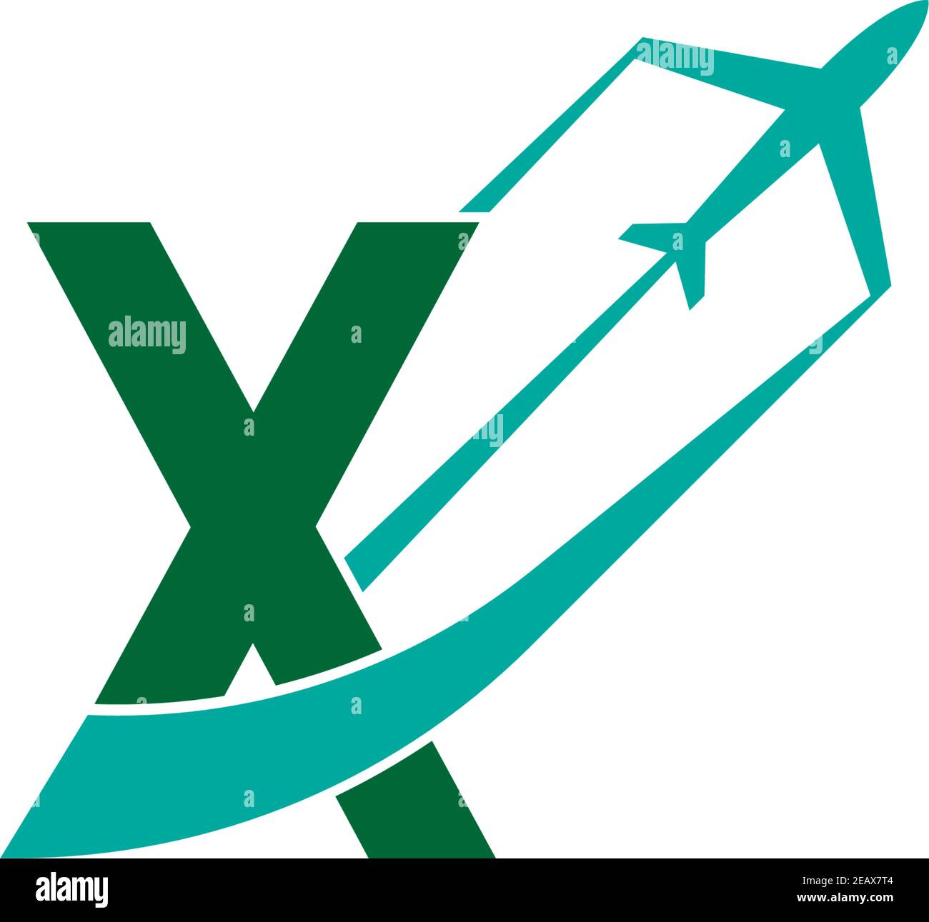 Letter X with plane logo icon design vector illustration Stock Vector ...