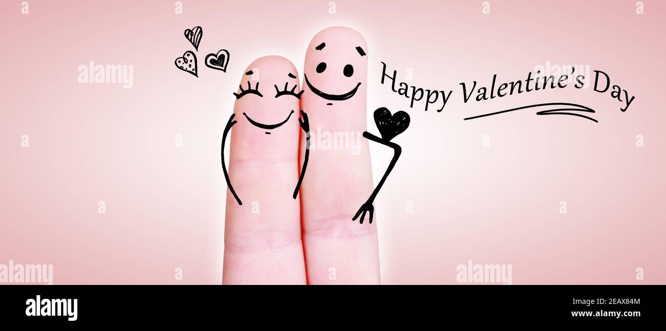 Concept of human emotions, love, relations and romantic holidays. 3d ...