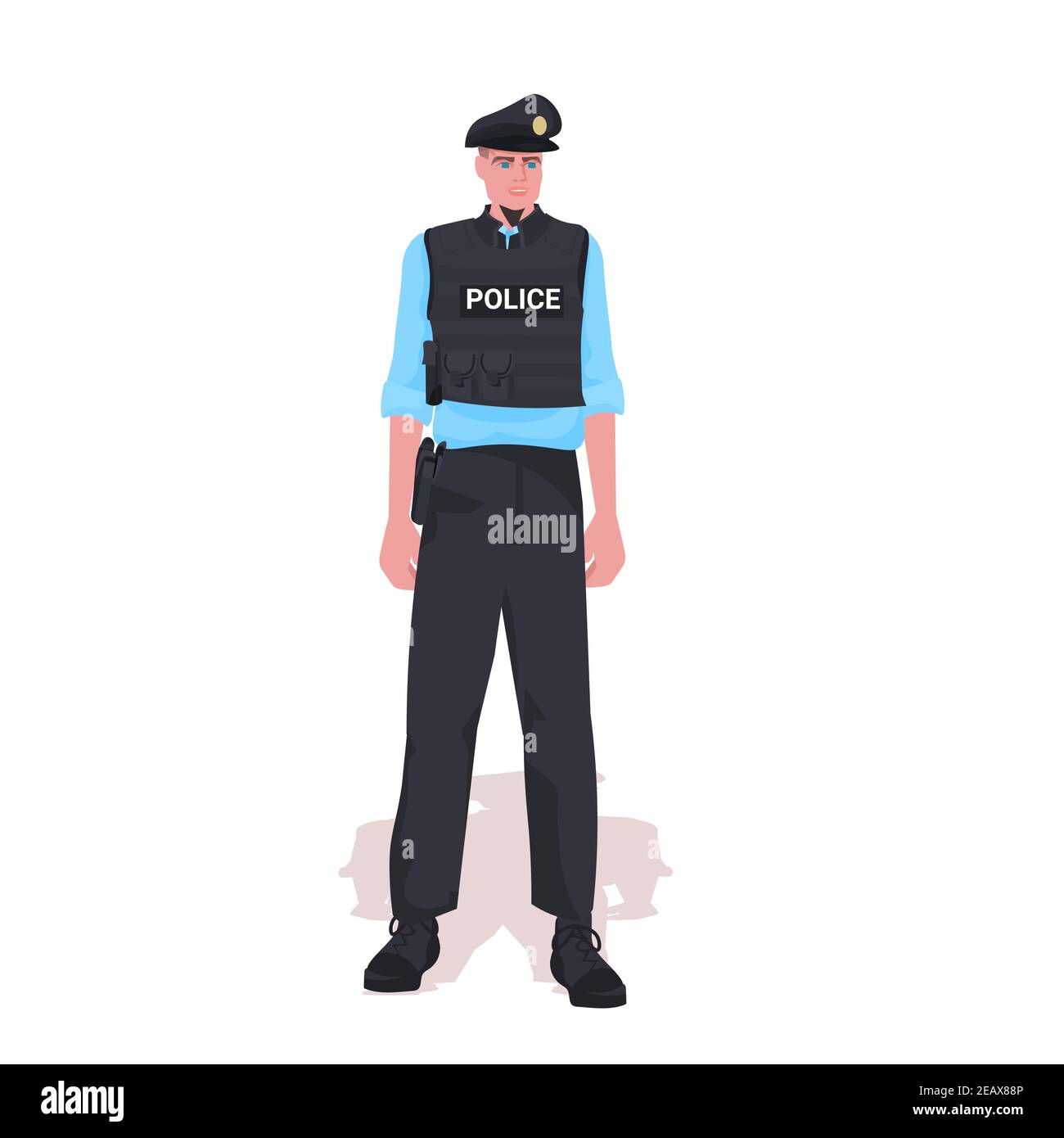 policeman in tactical gear riot police officer standing pose protesters ...